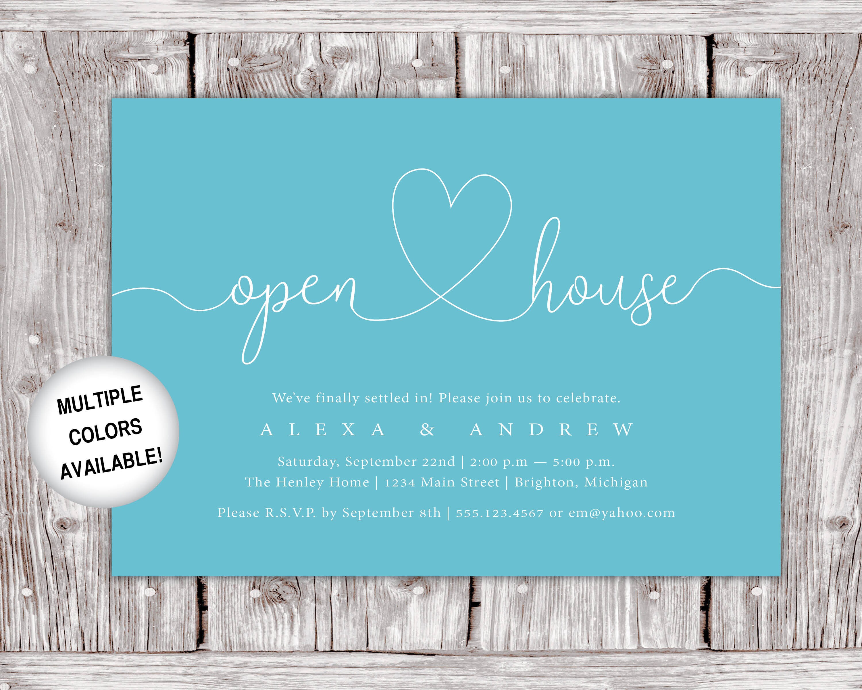 Open House Invitation Printable Housewarming Party - Etsy Canada