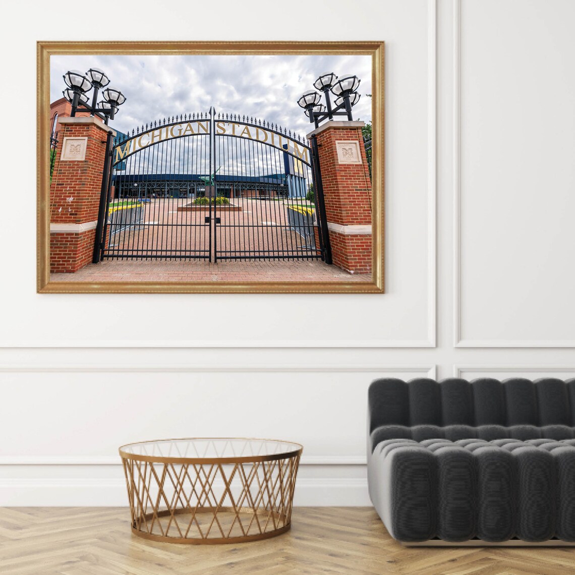 Michigan Stadium Gate Photo U of M Sign Photography - Etsy