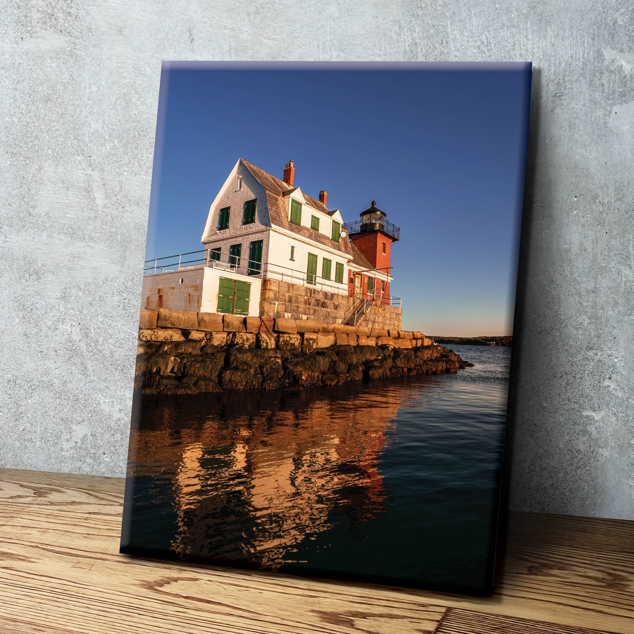 Rockland Breakwater Lighthouse Wall Canvas or Acrylic Maine | Rockland ...