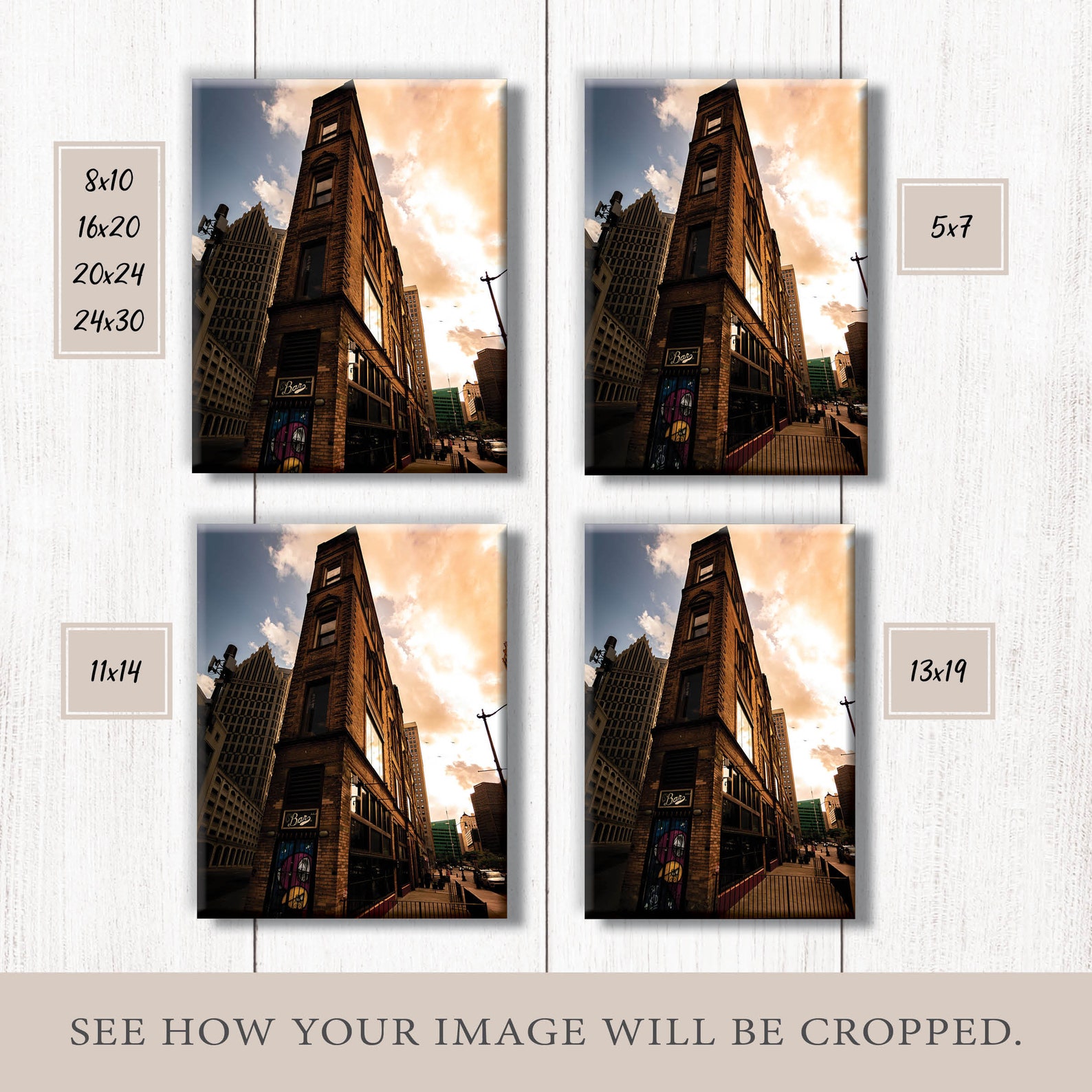 Detroit Reid Building Canvas or Acrylic Art Flat Iron - Etsy