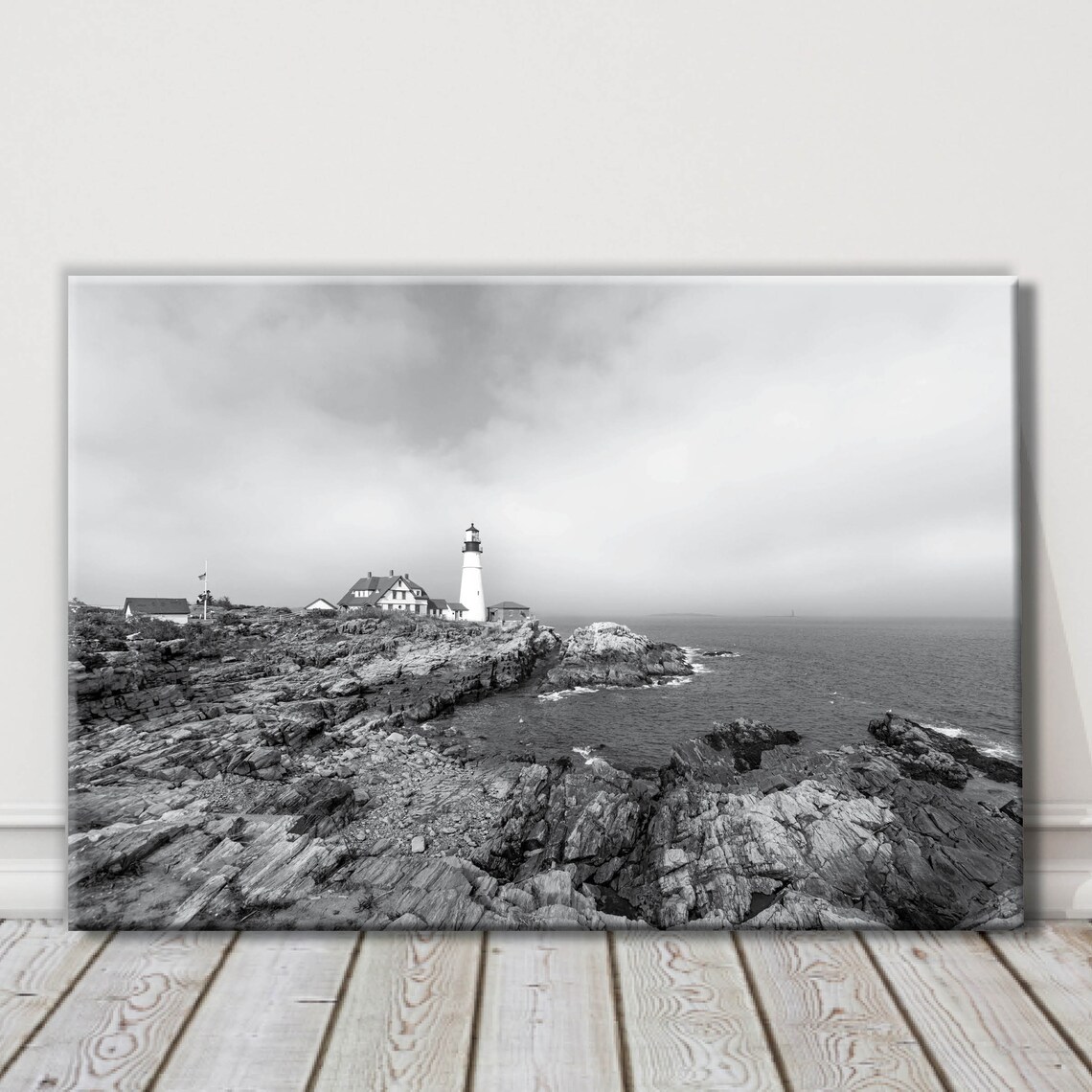 Portland Head Light Wall Canvas | Portland Lighthouse Horizontal Wall ...