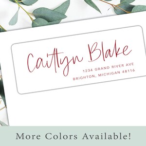 Return Address Label Sheets | Simple Return Address Labels ...