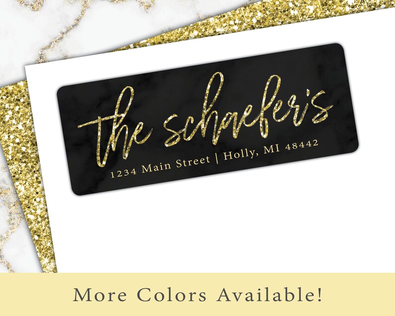 Gold Return Address Labels Simple Return Address Labels Gold - Etsy