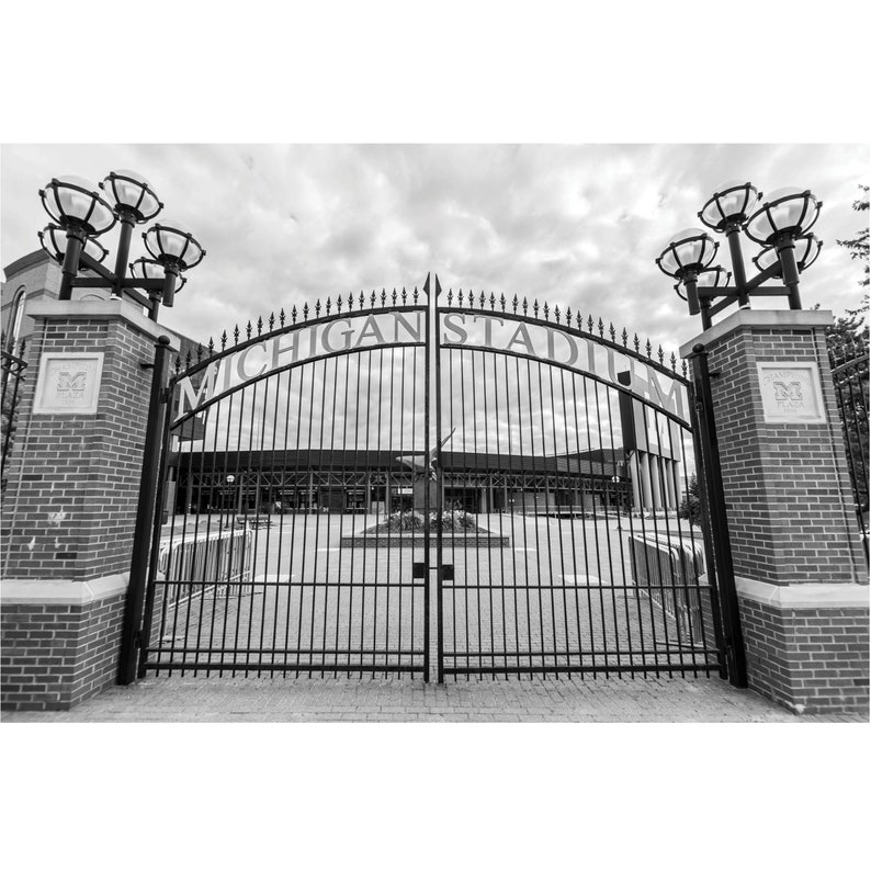 Michigan Stadium Gate Photo | U of M Sign Photography | University of ...