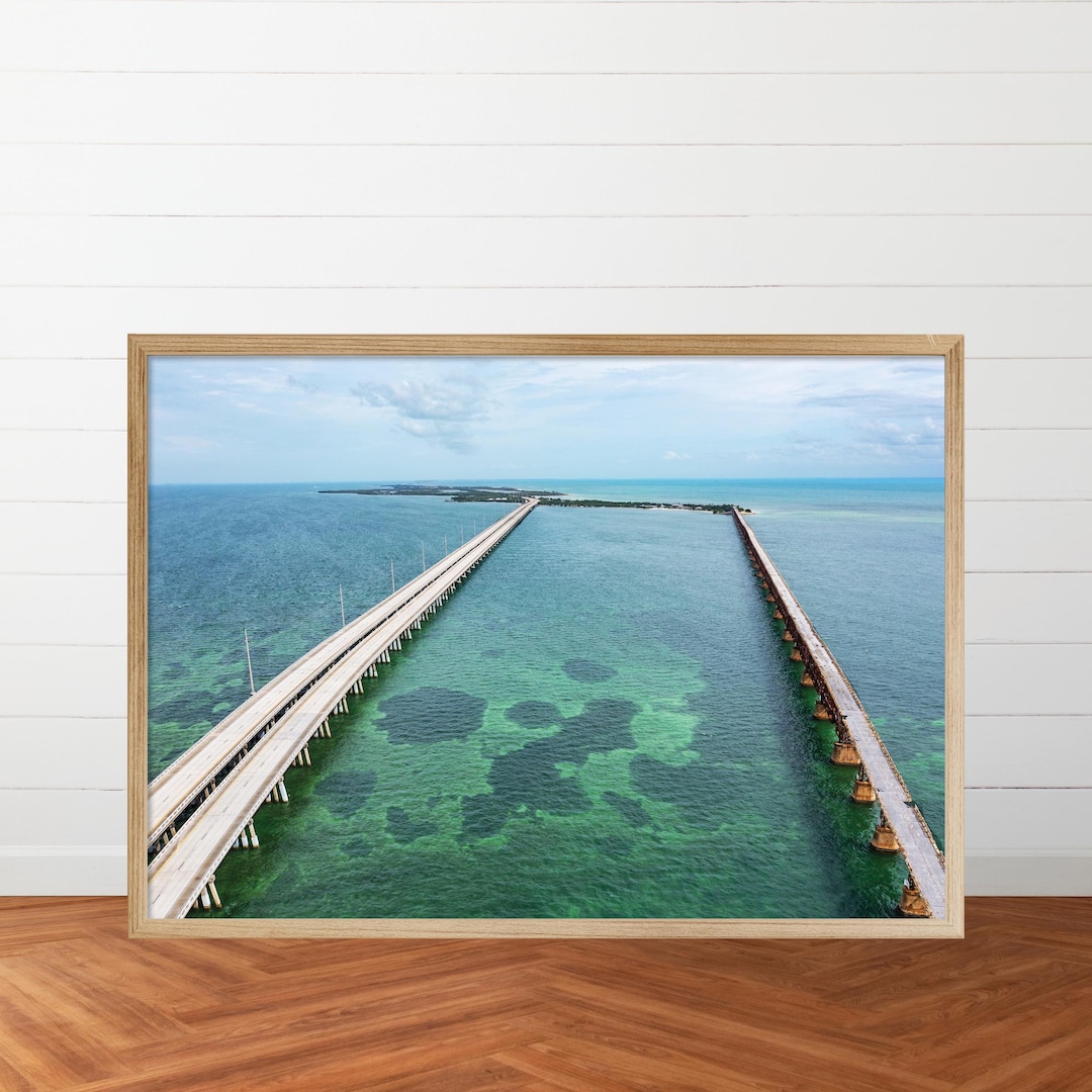 Old Seven Mile Bridge Key West Aerial View Photo, Old and New 7 Mile ...
