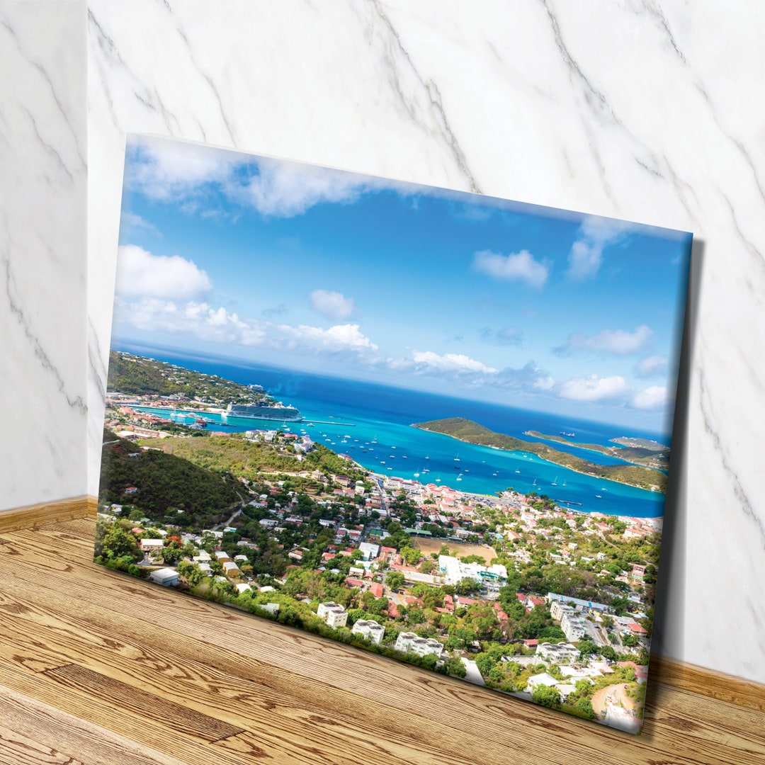 Cruz Bay St John Wall Canvas or Acrylic Art | St John US Virgin Islands ...