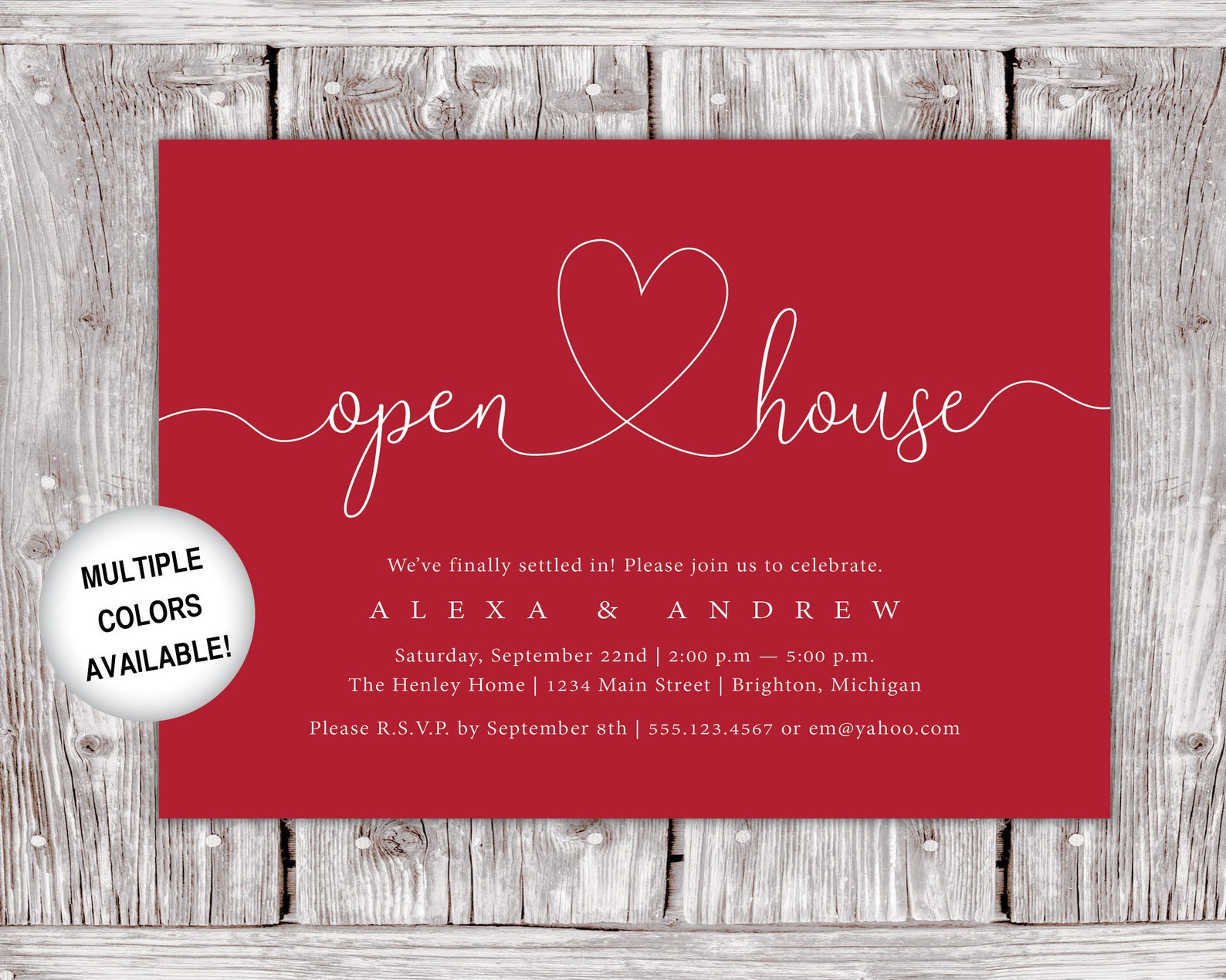 Open House Invitation Printable Housewarming Party - Etsy Canada