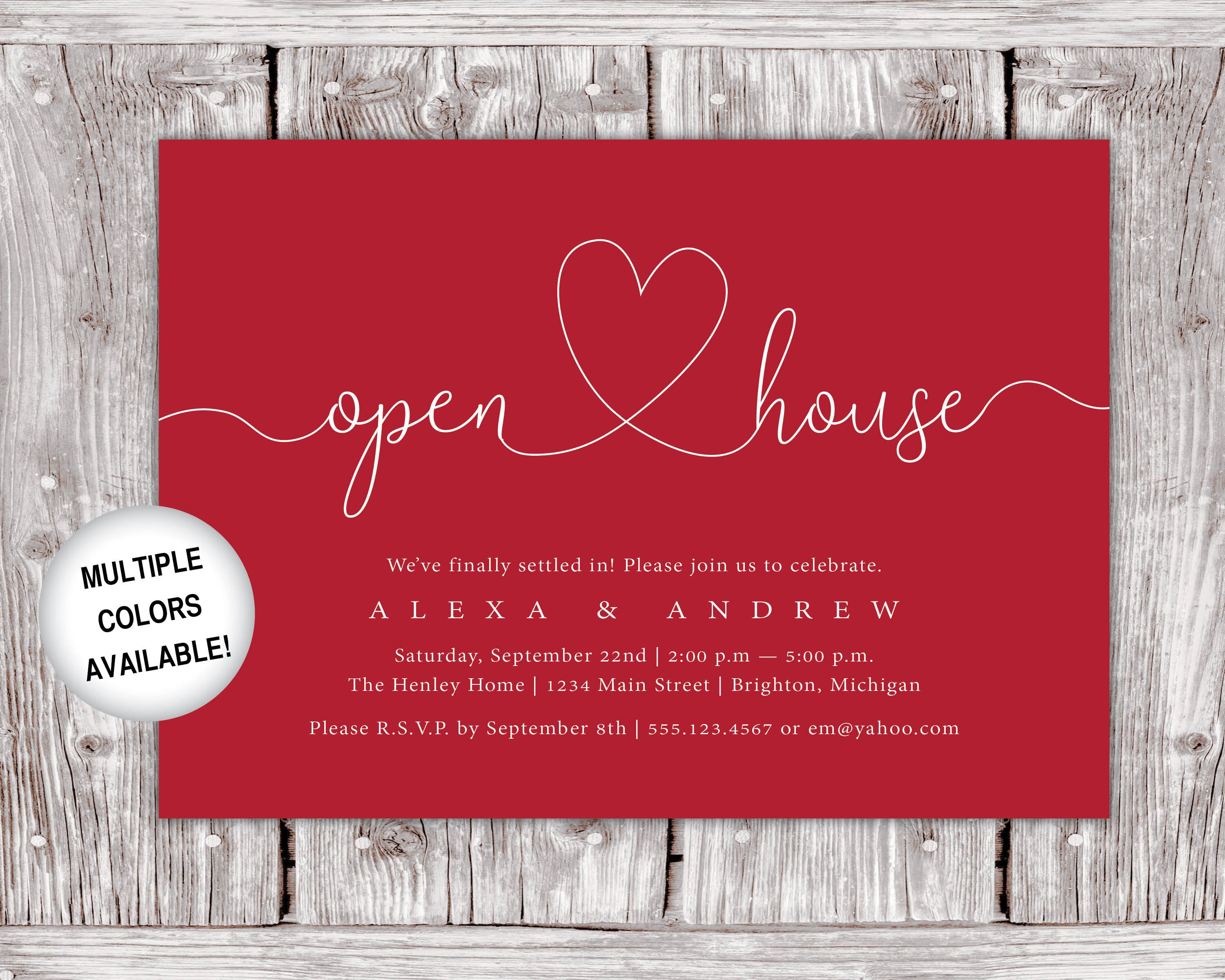Open House Invitation Printable Housewarming Party - Etsy Canada