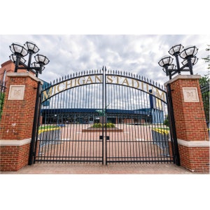 Michigan Stadium Gate Photo | U of M Sign Photography | University of ...