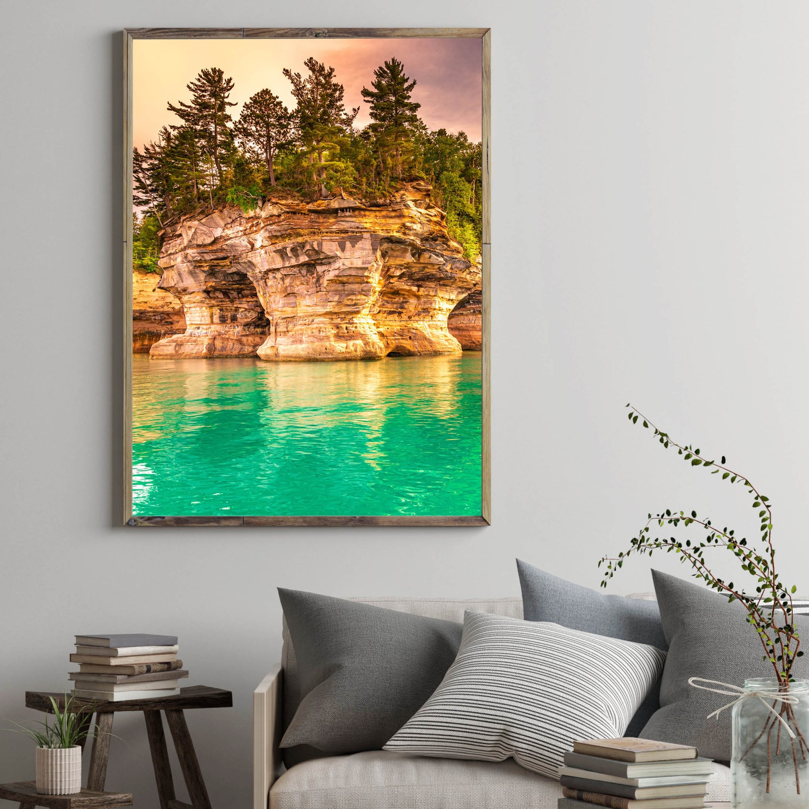 Pictured Rocks Sunset Cruise Photography UP Michigan - Etsy