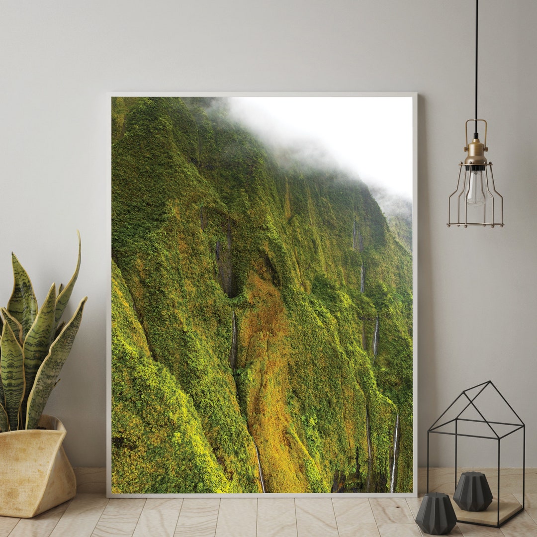 Mount Waialeale Kauai Photo of Waterfall, Na Pali Coast Hawaii ...