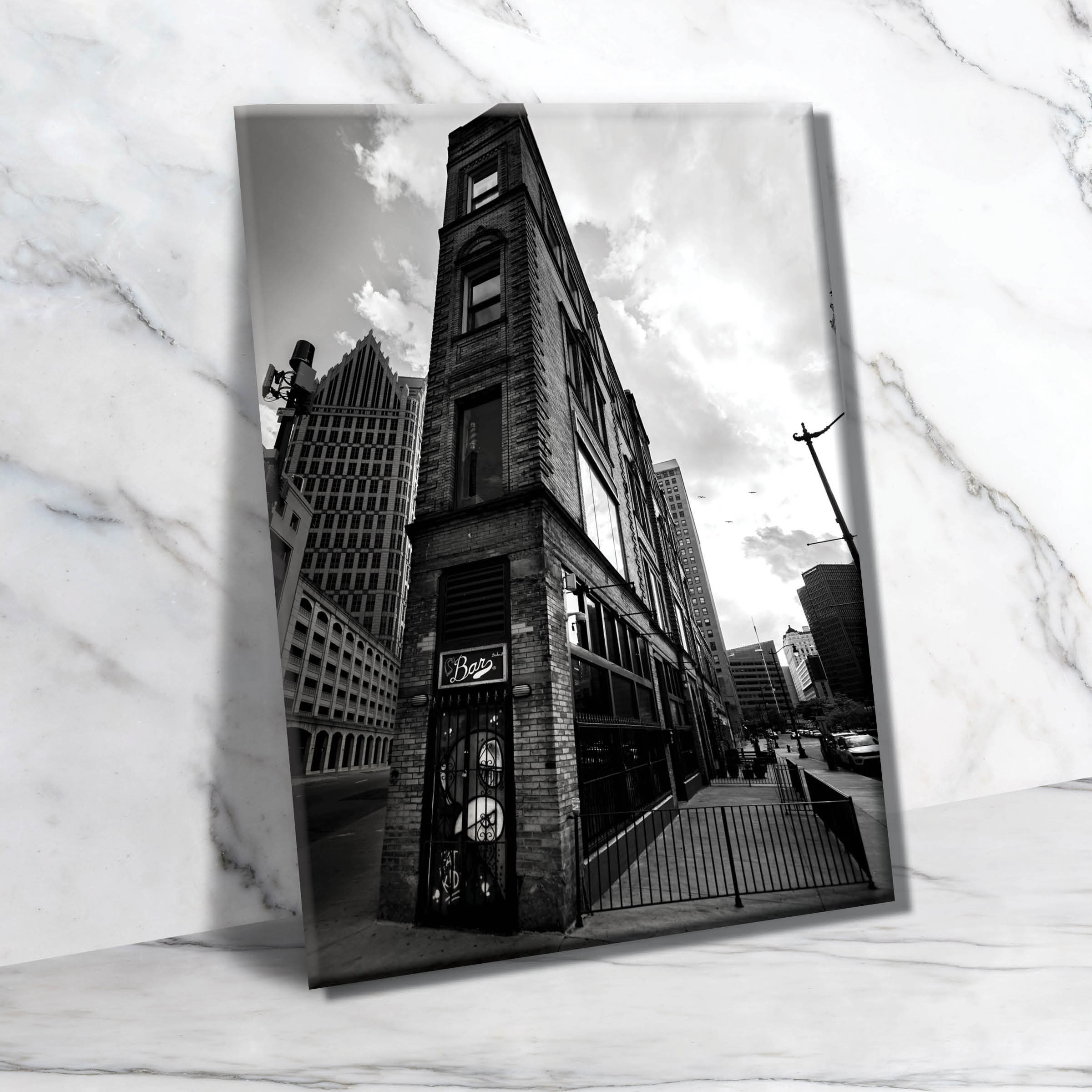 Detroit Reid Building Canvas or Acrylic Art Flat Iron | Etsy