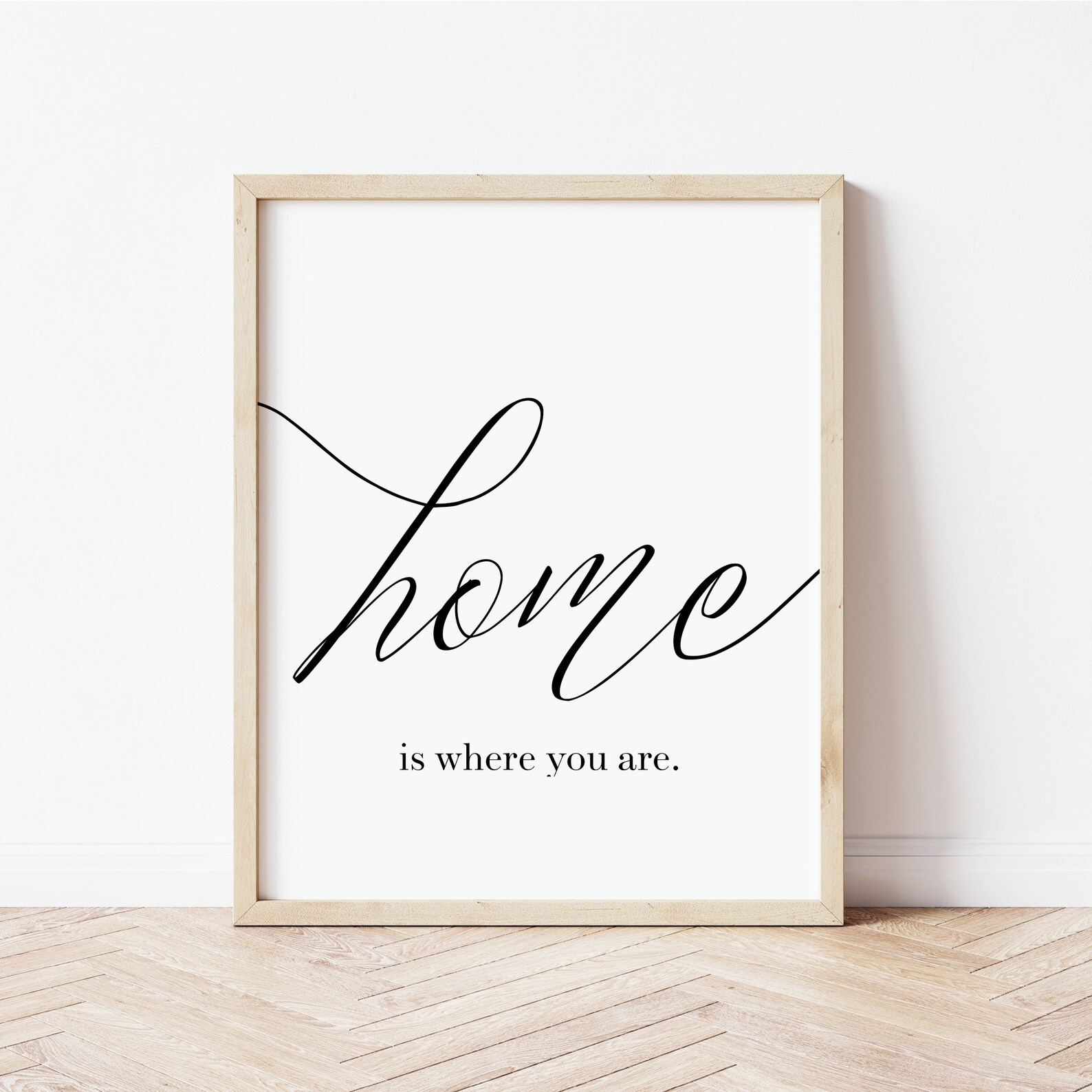 Home is Where You Are Script Printable Sayings, DIY Home Sign Template ...