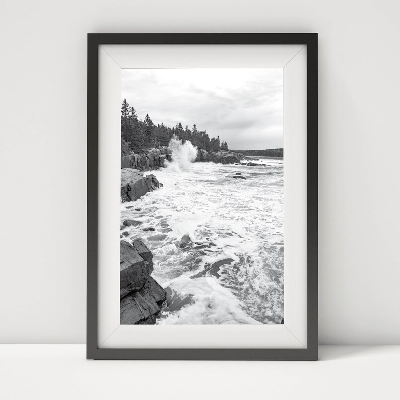 Acadia National Park Coast During Storm | Acadia Photograph Near ...