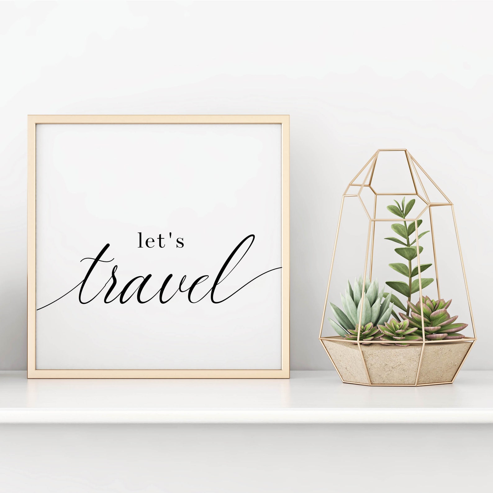 Printable Travel Quotes Let's Travel Sign Travel Wall - Etsy