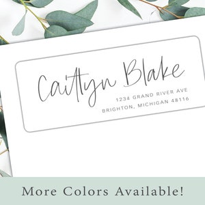 Return Address Label Sheets | Simple Return Address Labels ...