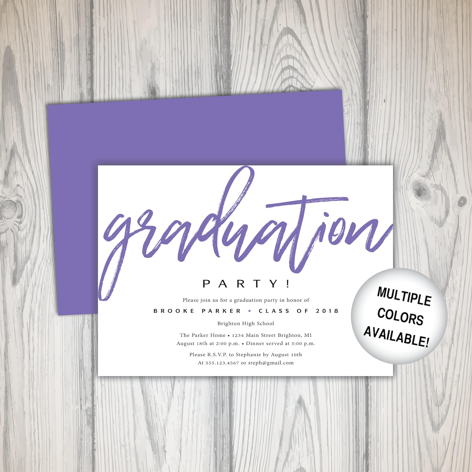 Graduation Party Invitation Without Picture | Graduation Party Invite ...