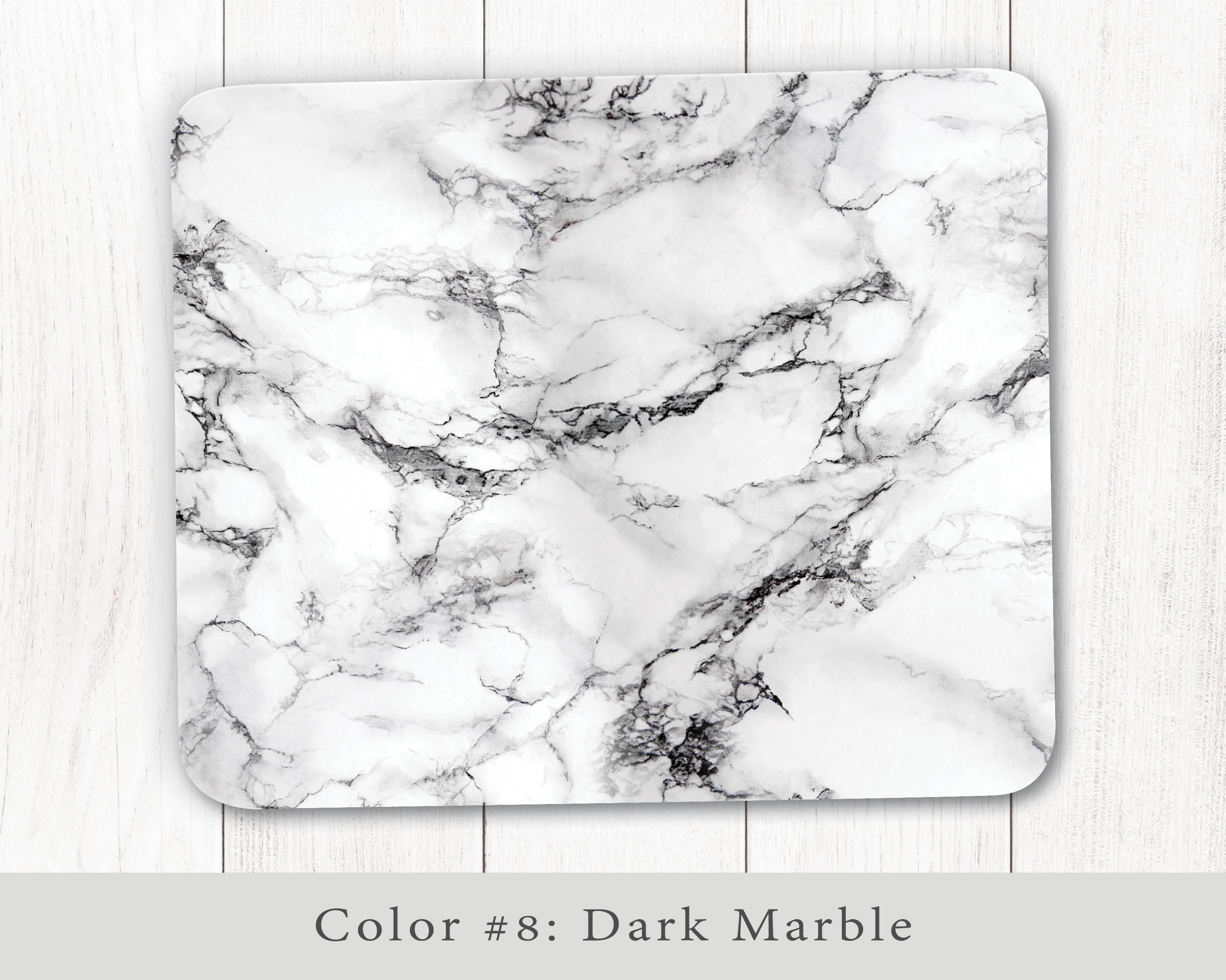 White Marble Mouse Pad Marble Mouse Pad White and Gray | Etsy