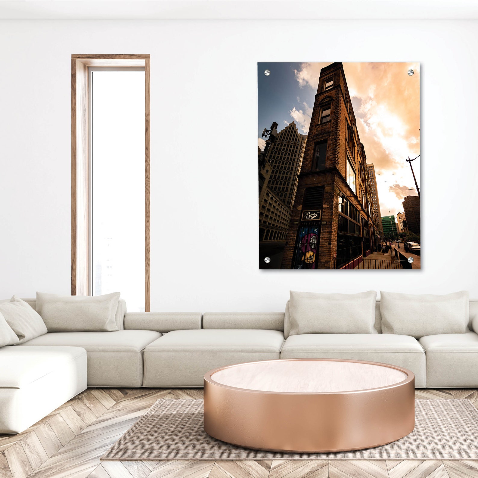 Detroit Reid Building Canvas or Acrylic Art Flat Iron - Etsy