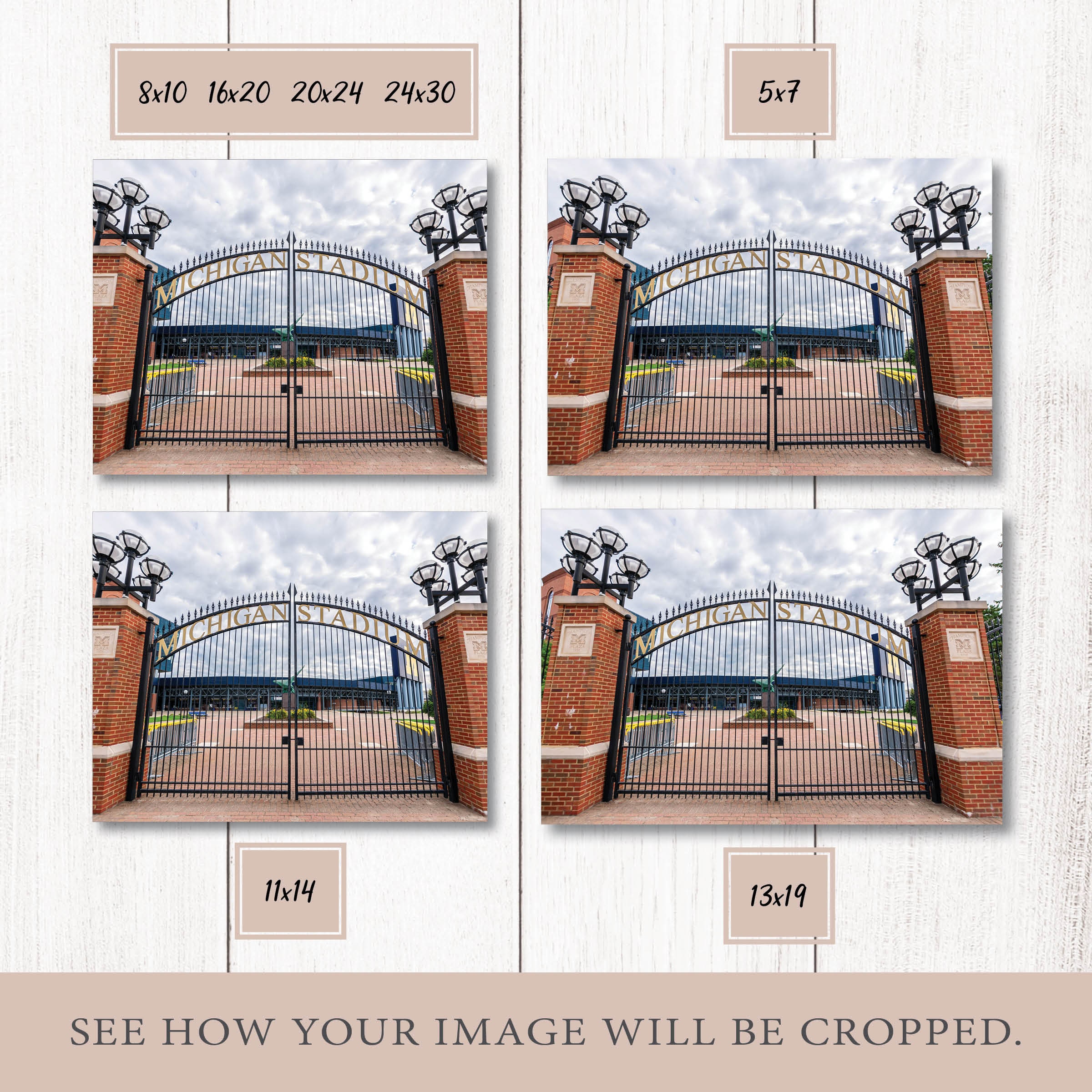 Michigan Stadium Gate Photo | U of M Sign Photography | University of ...