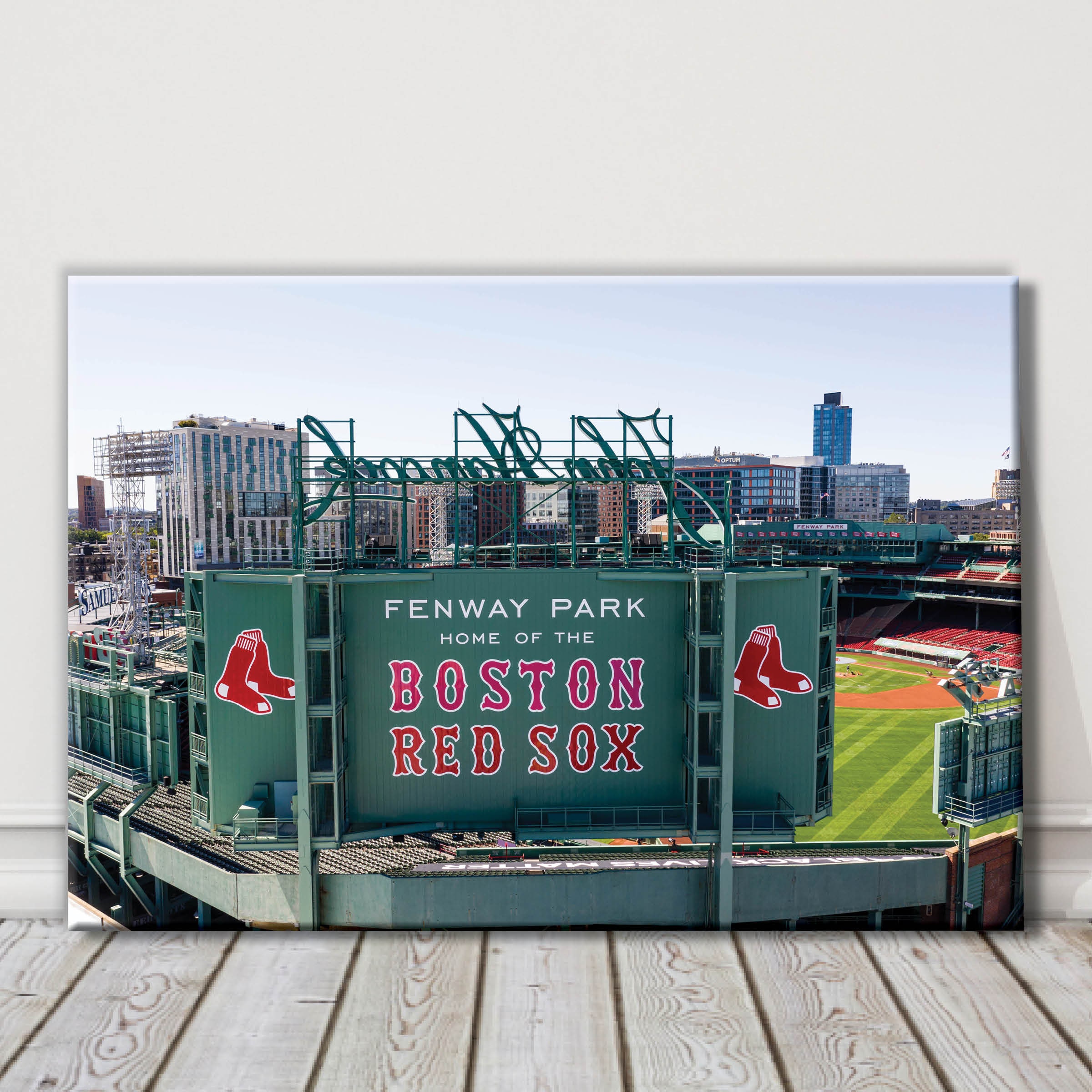 Red Sox Canvas Fenway Park Downtown Boston Fenway Park | Etsy