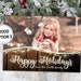 Rustic Happy Holidays Card With Photo Holiday Card Photo Holiday Card ...
