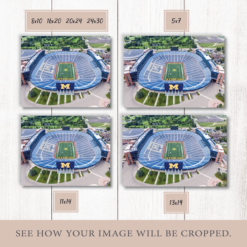 Michigan Stadium Aerial View Photo | U of M Aerial Photography ...