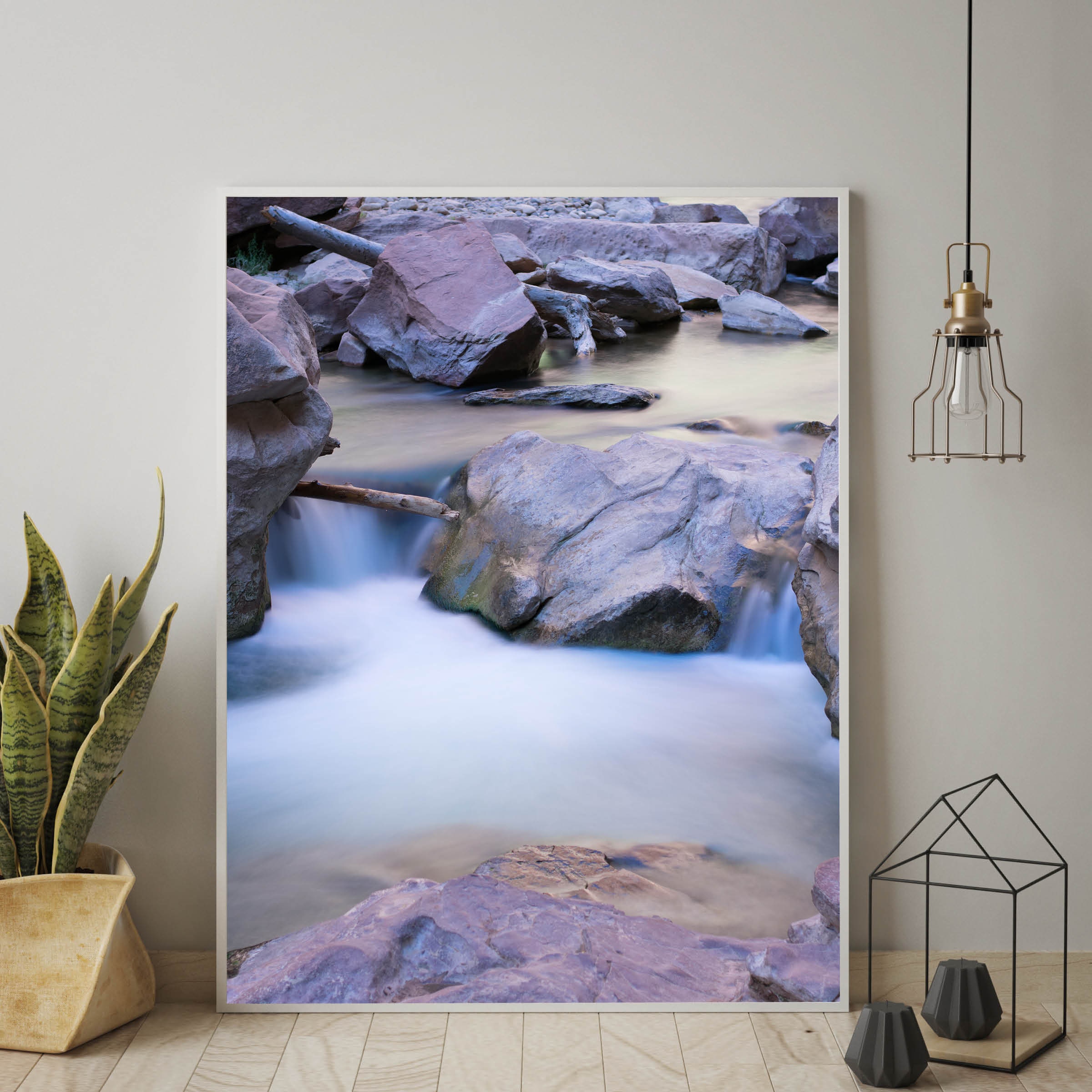 River Rocks Vertical Photograph | Riverside Walk Zion National Park ...