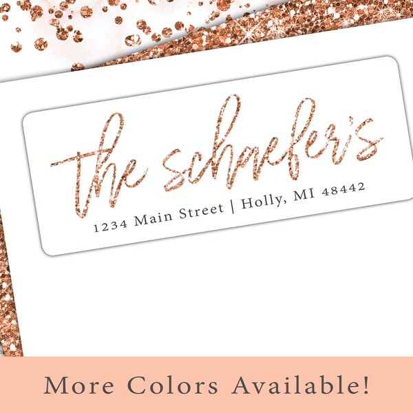 Glitter Labels - Etsy