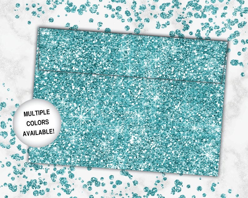 Rose Gold Glitter Envelopes Rose Gold Envelopes Template - Etsy