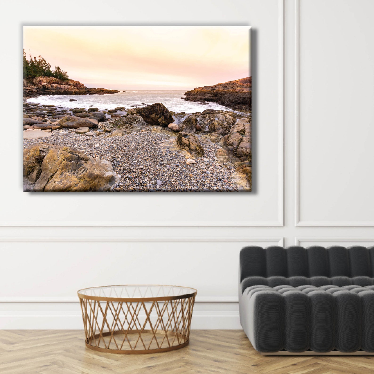 Little Hunters Beach Wall Canvas | Acadia National Park Wall Art ...