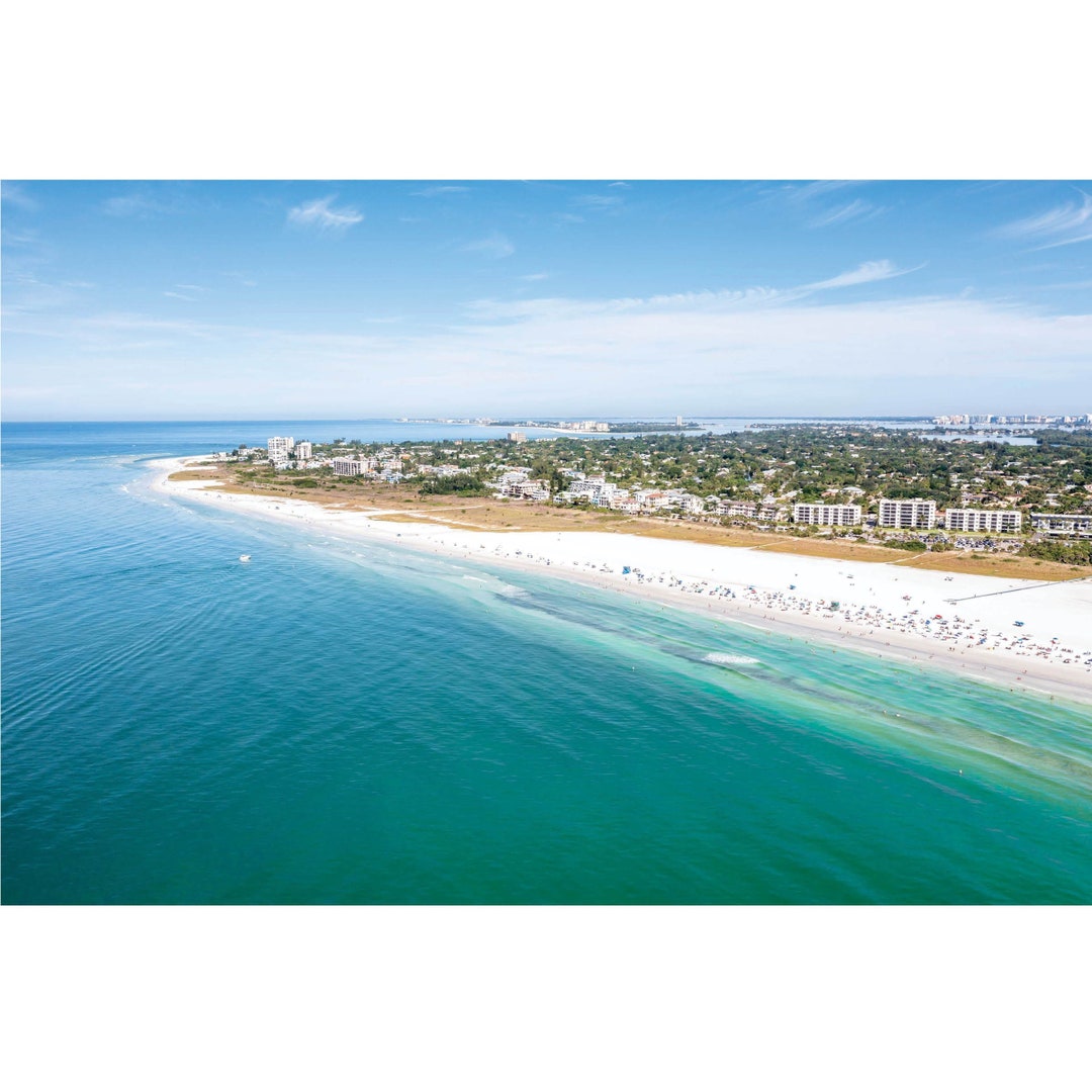 Siesta Key Beach Aerial Photo Landscape | Siesta Key Beach Printed ...