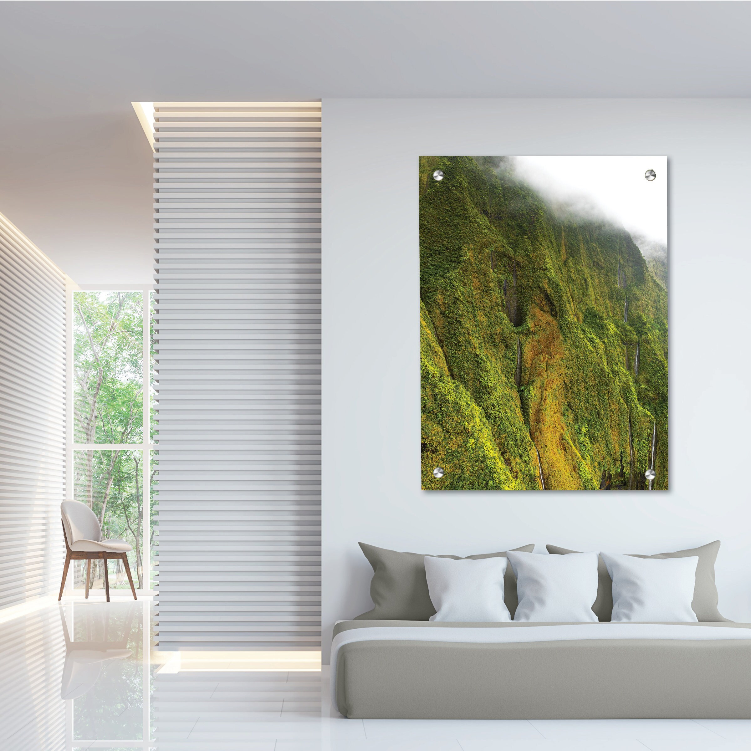 Mount Waialeale Kauai Waterfalls Wall Canvas or Acrylic Glass, Na Pali ...