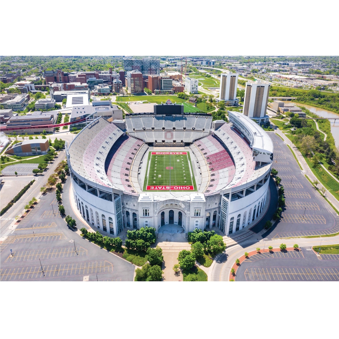 Ohio State Buckeyes Football Stadium Photo Print | Ohio Stadium Aerial ...