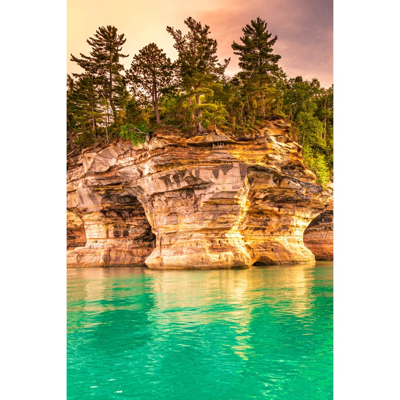 Pictured Rocks Sunset Cruise Photography UP Michigan - Etsy