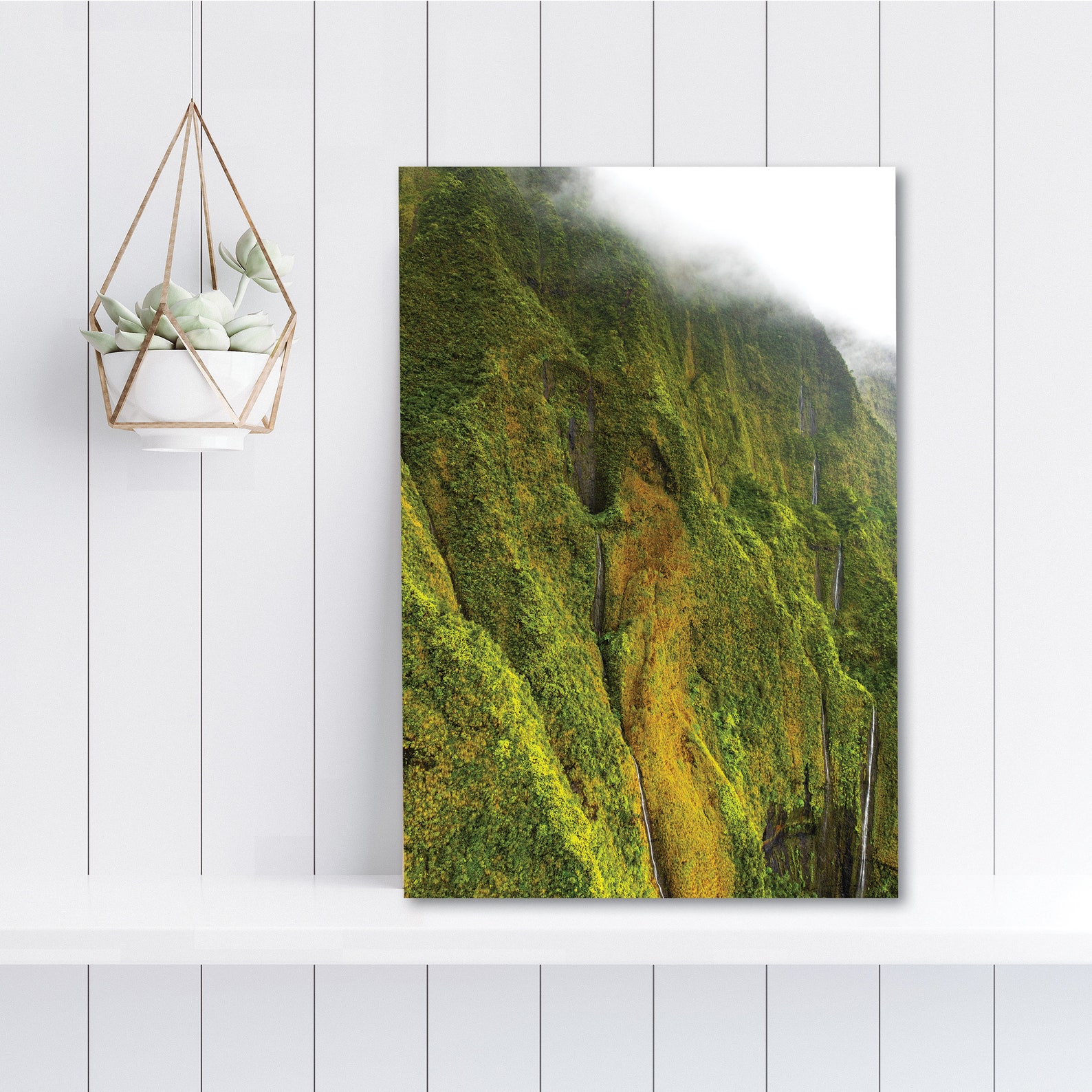 Mount Waialeale Kauai Waterfalls Wall Canvas or Acrylic Glass, Na Pali ...