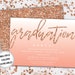 Rose Gold Graduation Party Invitation | Rose Gold Grad Party Invitation ...