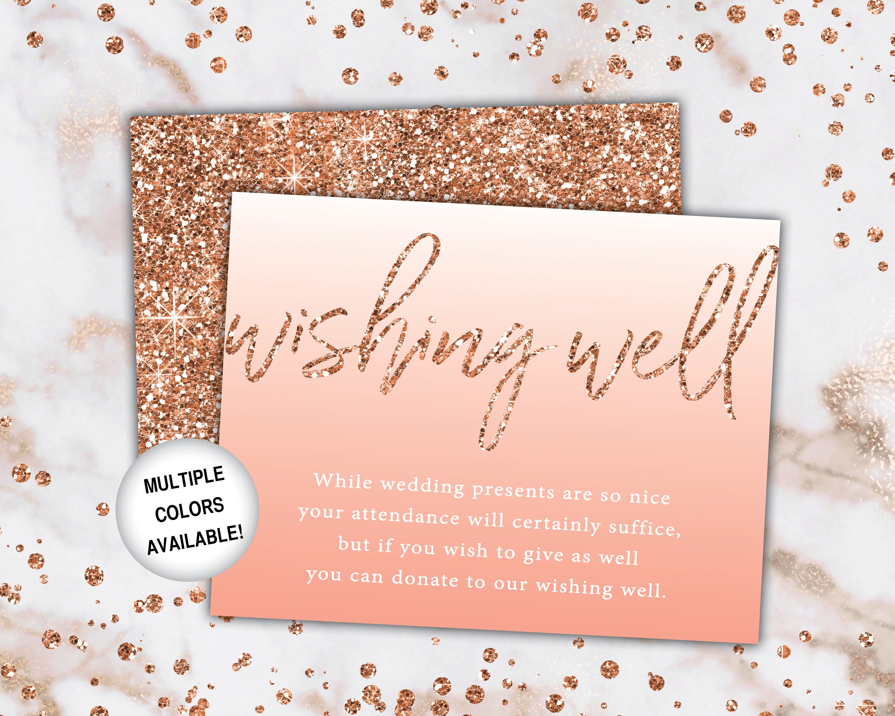 Wedding Wishing Well Card Wishing Well Printable Wishing Well Bridal ...