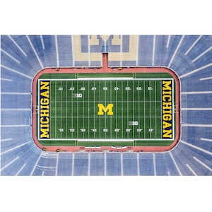 U of M Aerial View Photo | Michigan Stadium Aerial Photography ...