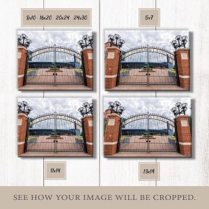 Michigan Stadium Gate Entrance Canvas | U of M Gates Wall Art ...