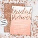 Rose Gold Bridal Shower Invitation | Bridal Shower Invitation Template ...