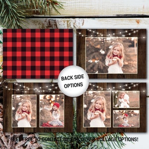 Rustic Christmas Card With Photo | Christmas Card Photo | Christmas ...