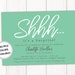 Shh It's a Surprise Party Invitation Printable | Surprise Party ...