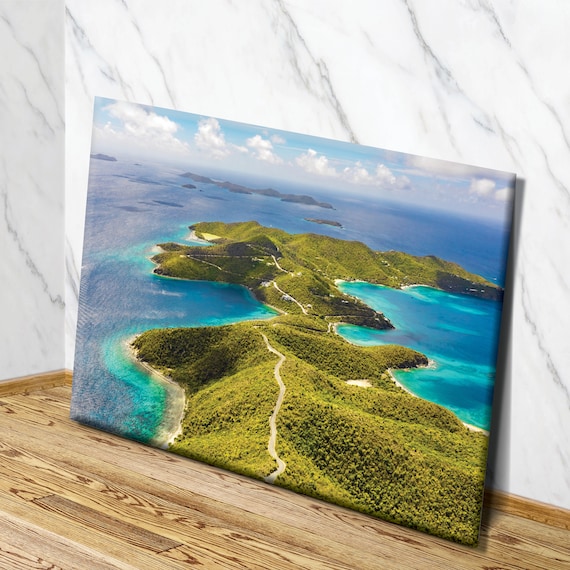 St John USVI East End Wall Art St John Aerial View of - Etsy