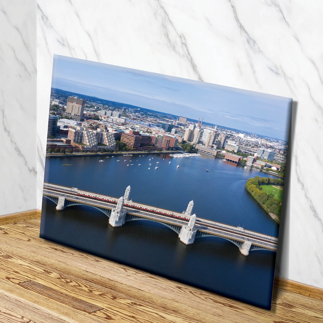 Longfellow Bridge Boston Aerial Photo | Downtown Boston Charles River ...