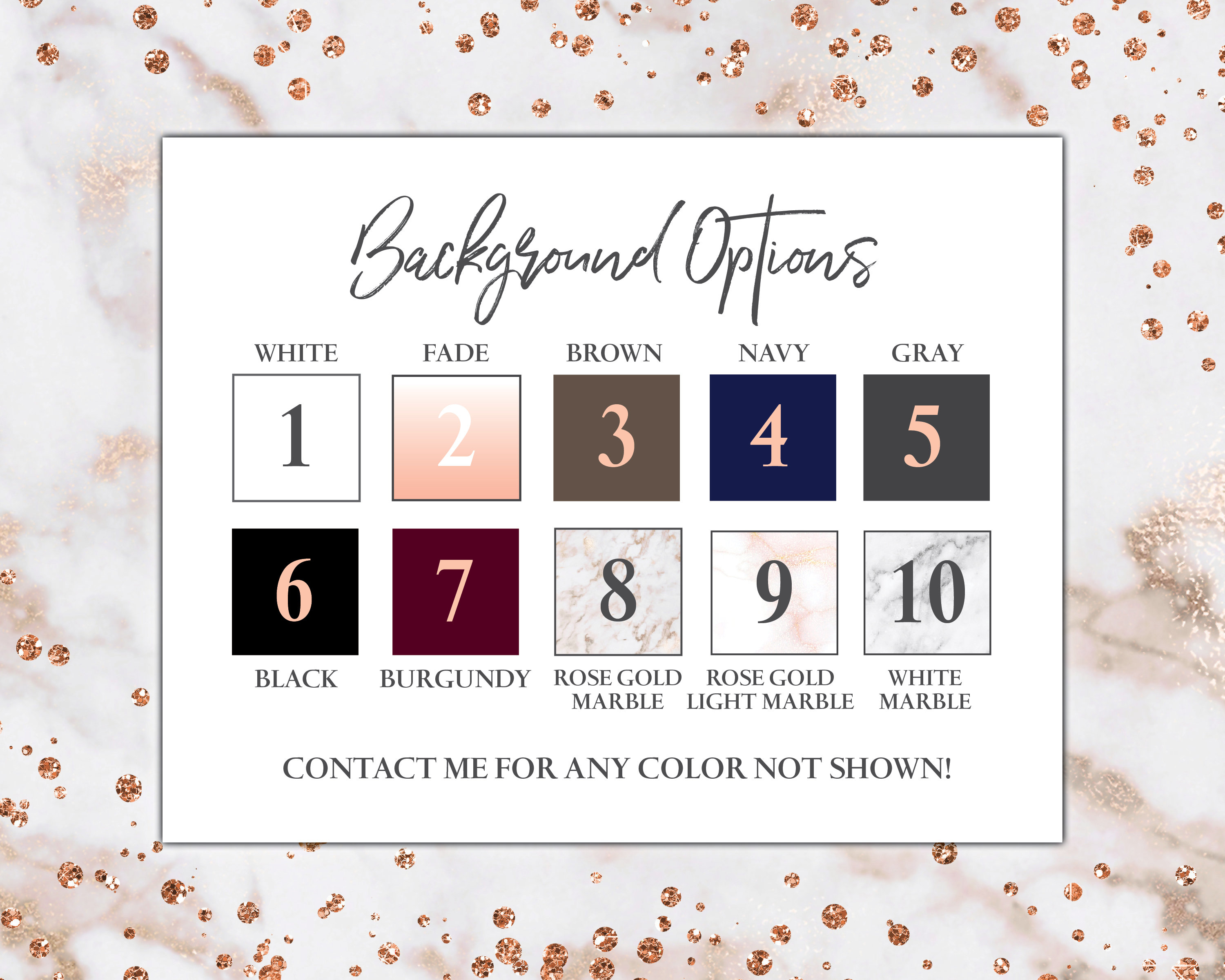 Rose Gold Price List for Hair Template Printable Price List | Etsy