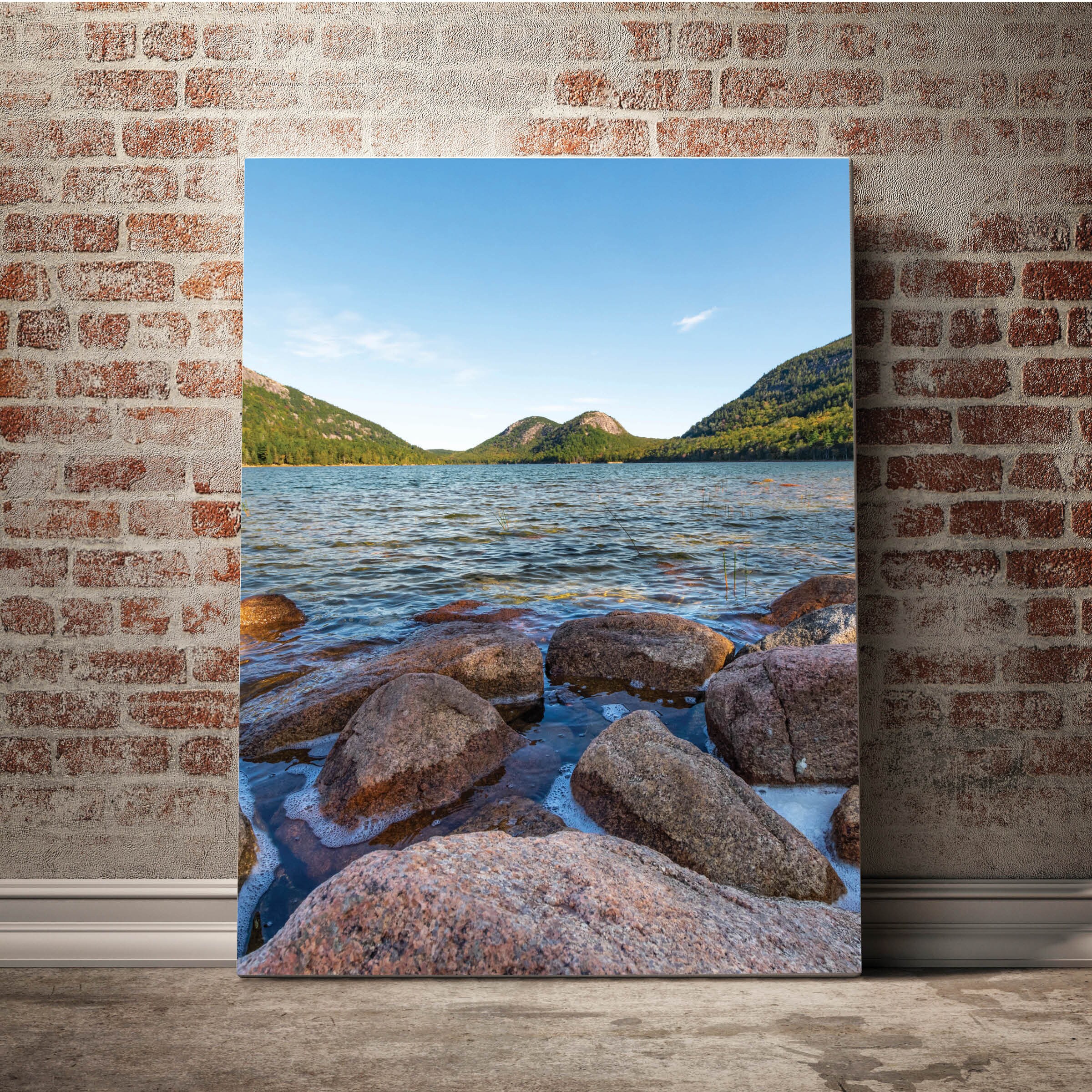 Jordan Pond Photograph Vertical Jordan Pond Acadia National | Etsy