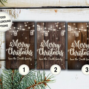 Rustic Christmas Card With Photo Christmas Card Photo Christmas Card ...