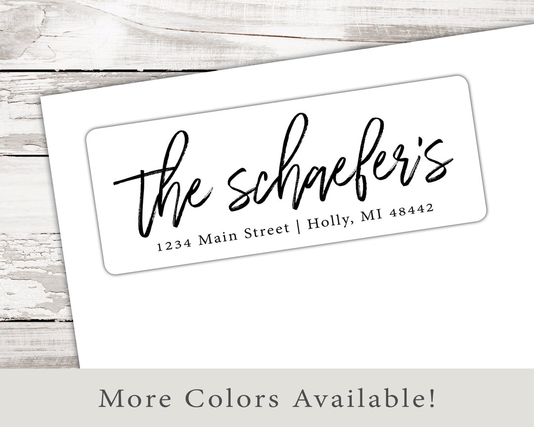 Return Address Label Sheets | Simple Return Address Labels ...