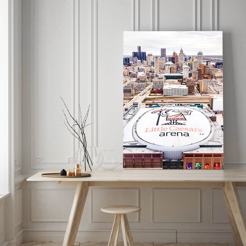 Little Caesars Arena Aerial View Vertical Photo | LCA Photograph Top ...